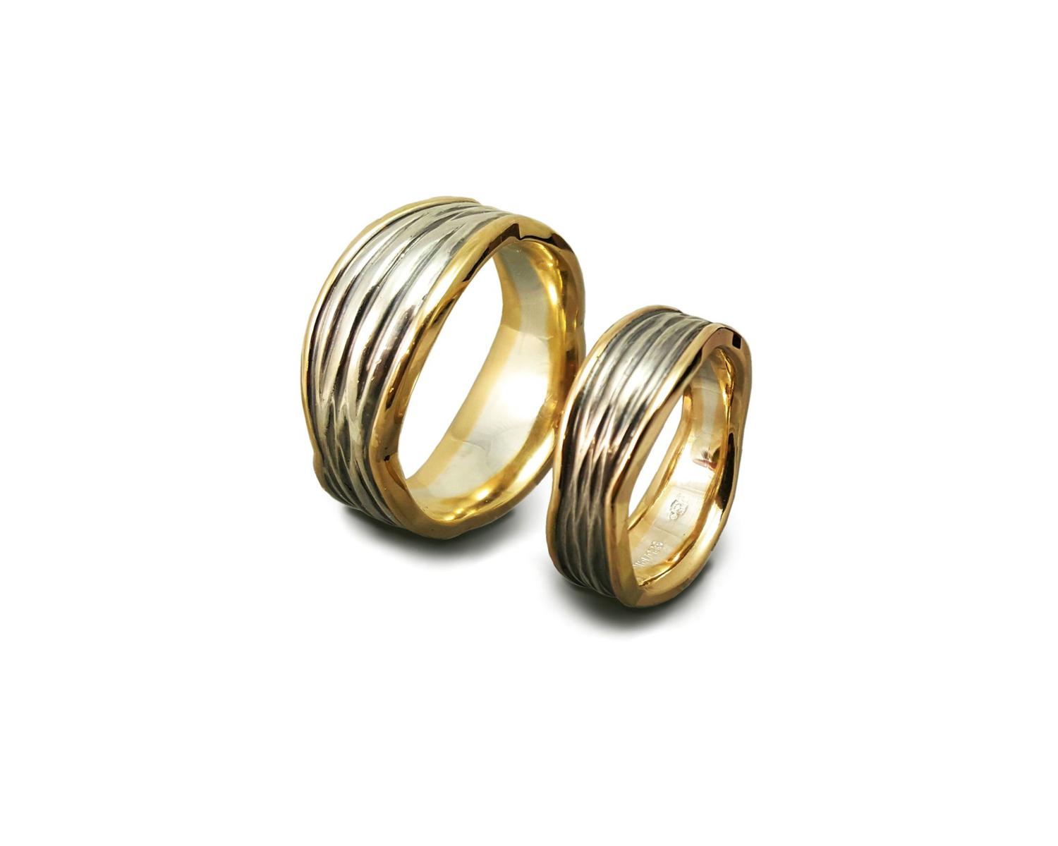 " wavy edge" rings · Portfolio Metalwork